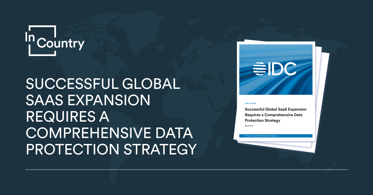 Latest IDC Report with Global SaaS Market Analysis - InCountry