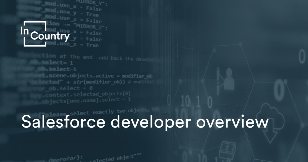 Salesforce developers overview - InCountry